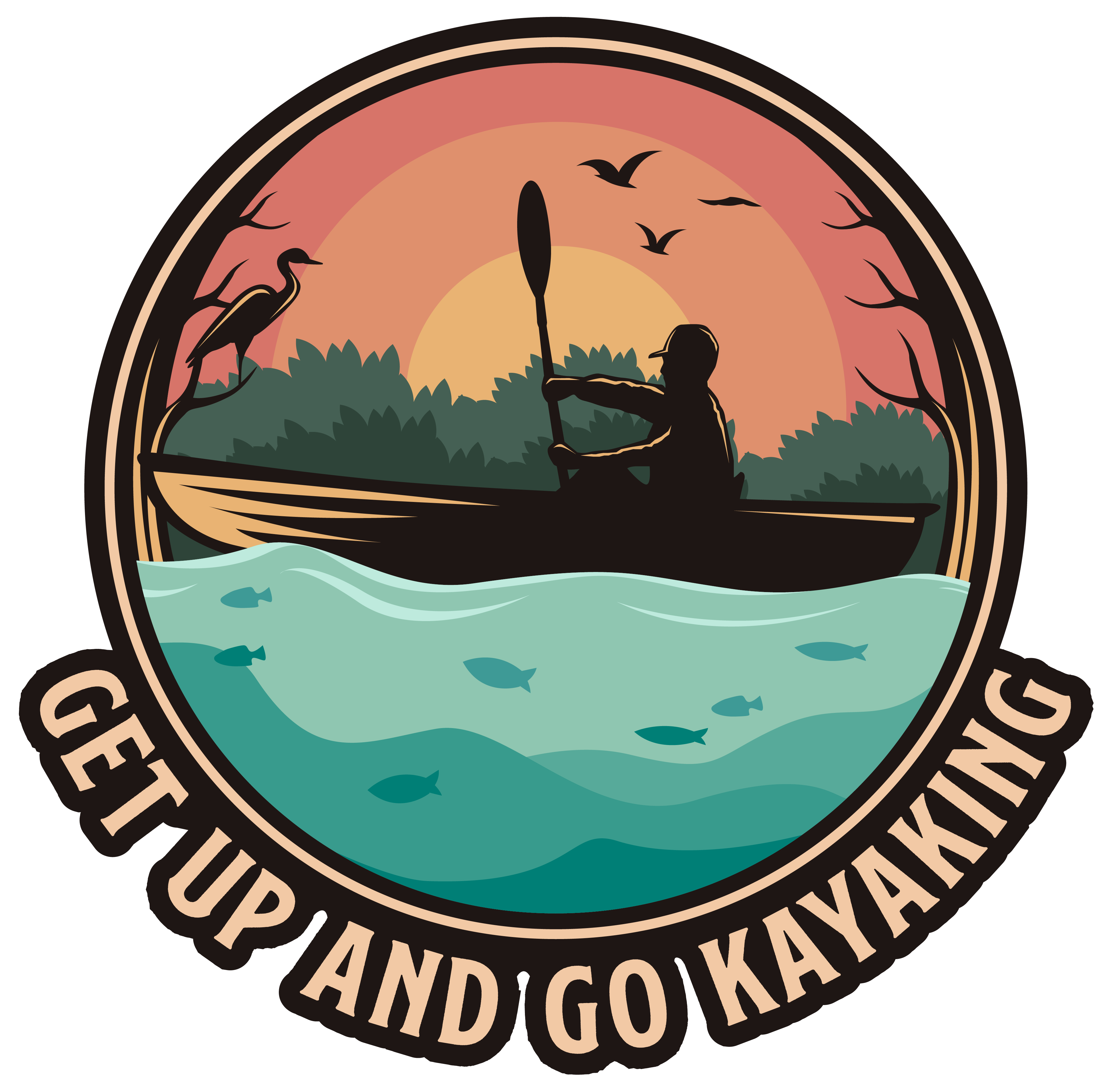 Get Up and Go Kayaking – Time.less Decals